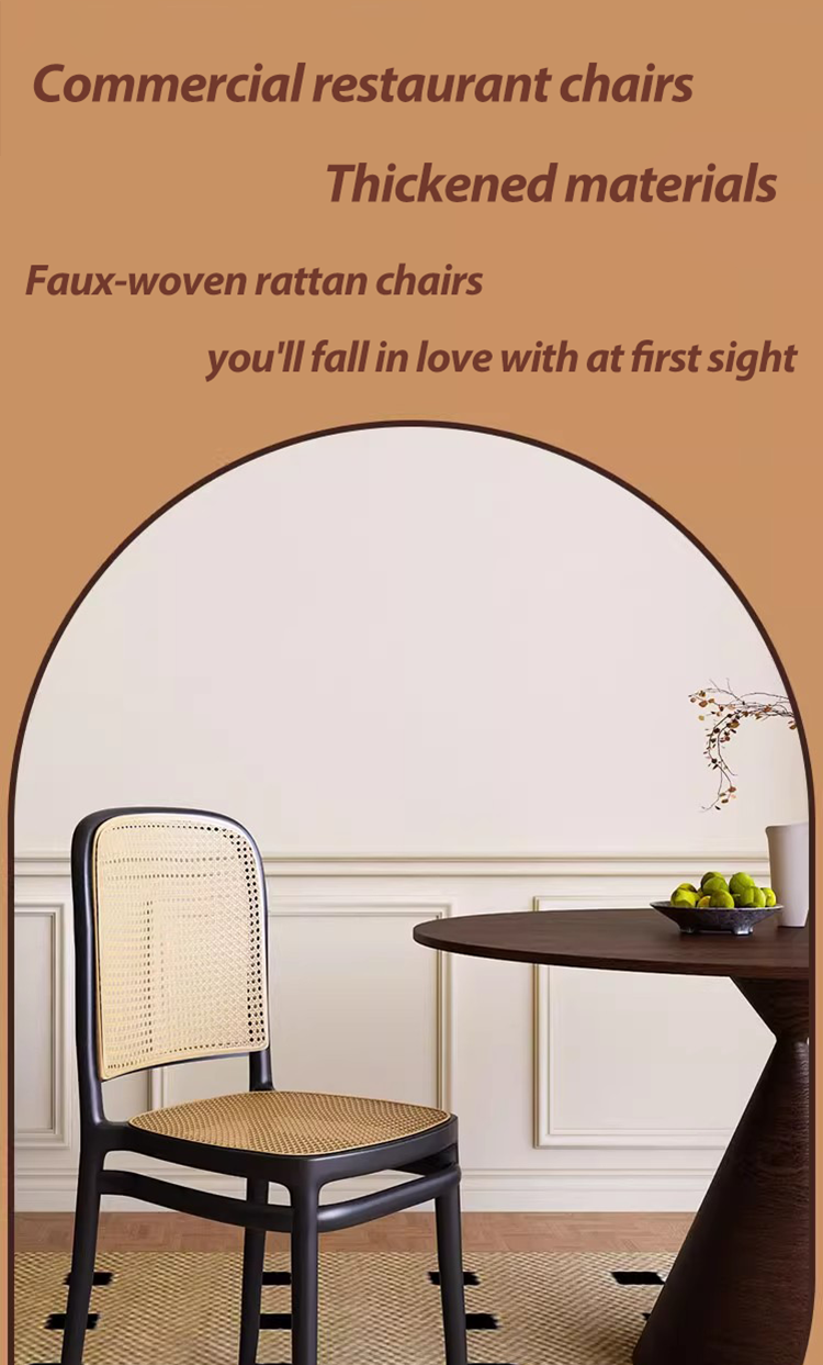 Dining Chair With Backrest Rattan Chair Vine Woven Plastic Solihiya ...