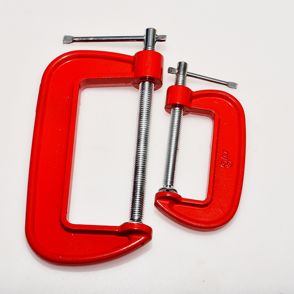 Adjustable 2"–12" Metal C-Clamp –Heavy-Duty G-Clamp for Woodworking ...