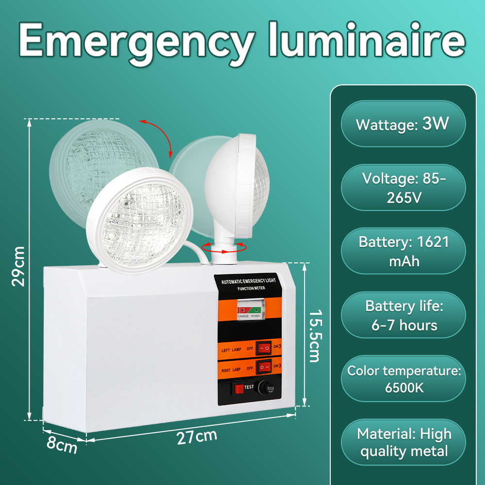 Firefly Emergency light Rechargeable Double Head Emergency Light Power ...