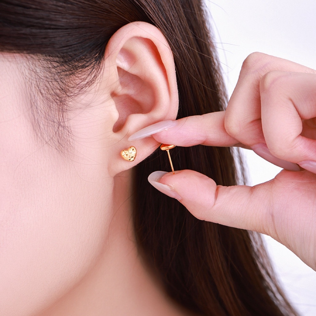 Xuping 24K gold Stainless steel Stud Earrings For women Stylish and ...
