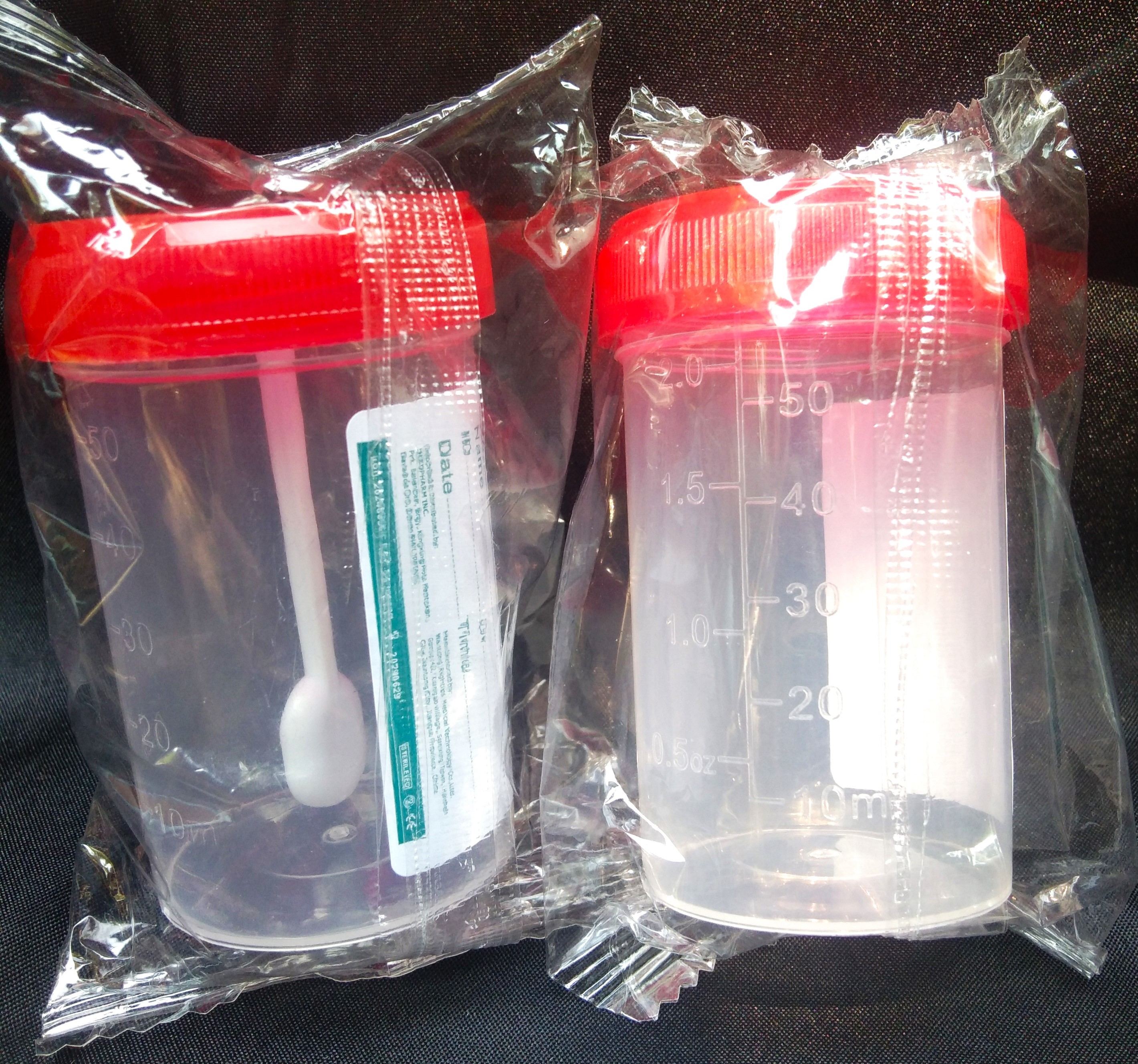 (50 Pcs) 60ml Specimen Container, Sputum Cup, Urine Cup, Stool Cup ...