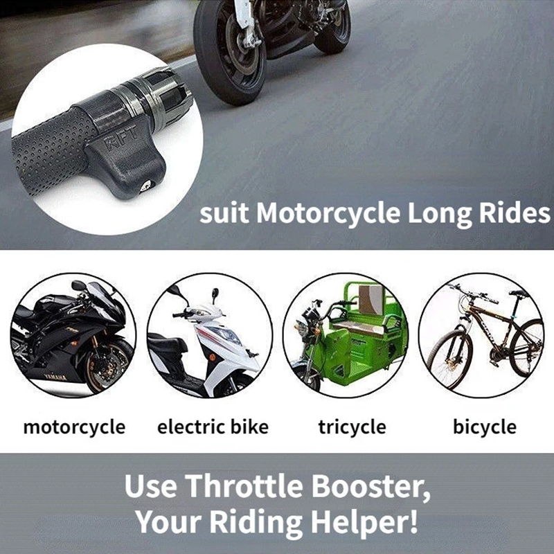 AUTO Motorcycle Throttle Grip Booster Handle Clip Grips Clamp Electric ...