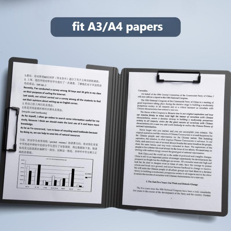 Long/A4 Double Clip Board Folder Clipboard with Cover Clipboard Folder ...