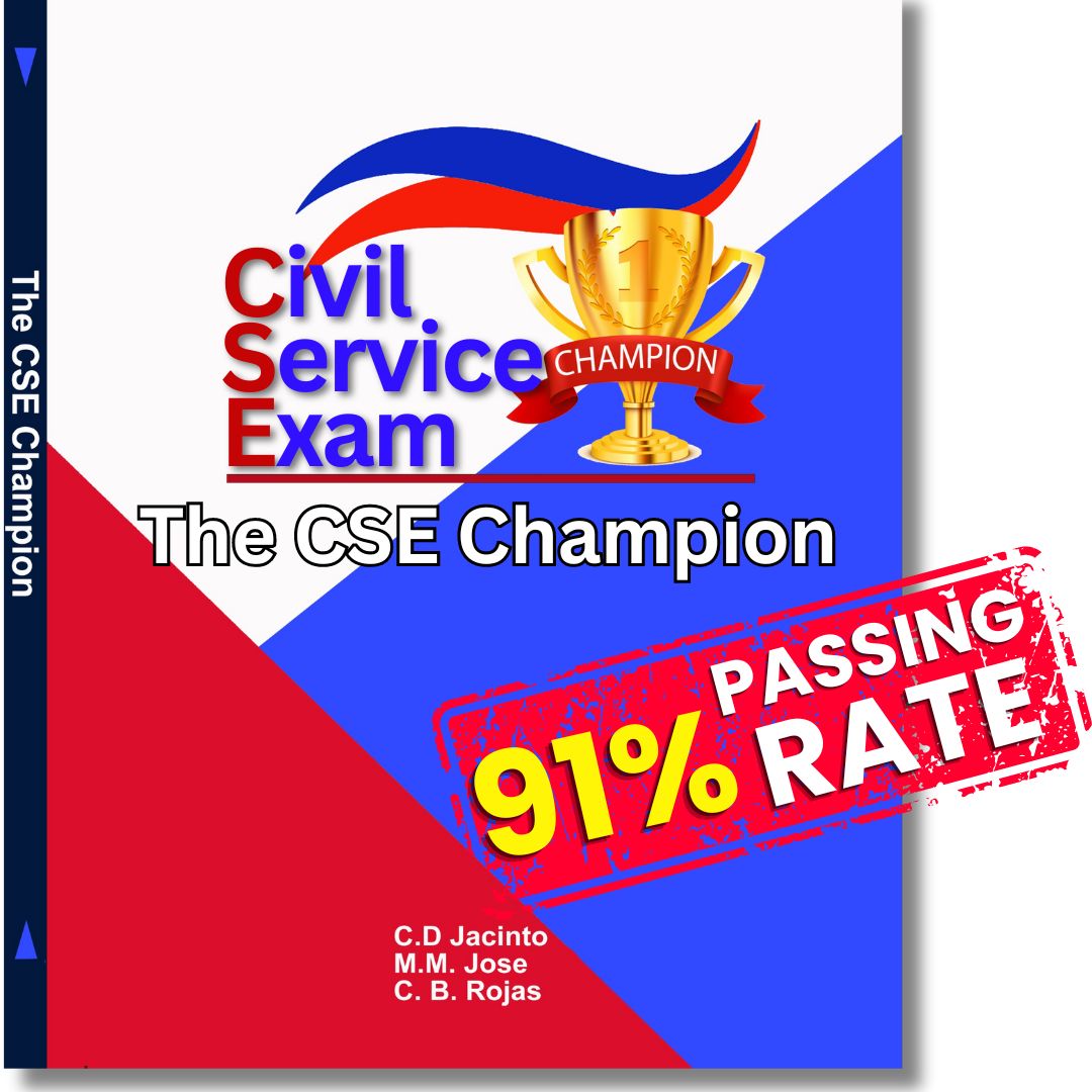 CSE Champion Civil Service Exam Reviewer Prep Kit - Comprehensive CSE ...