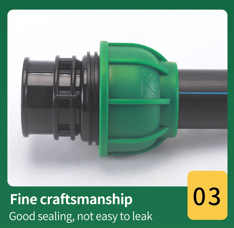 PE Compression Fittings Coupling Tee Elbow For Pe And Pvc Pipe 1.2inch ...