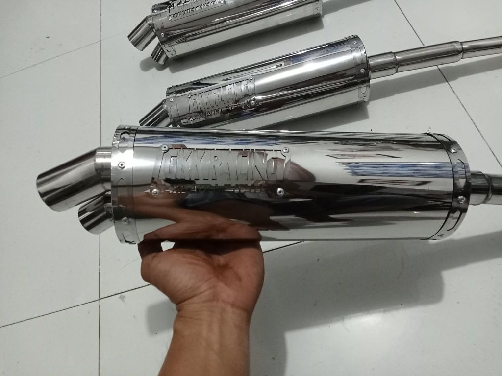DUAL TIP POWER PIPE FOR HONDA CLICK 125 TATAK GKK RACING | Shopee ...