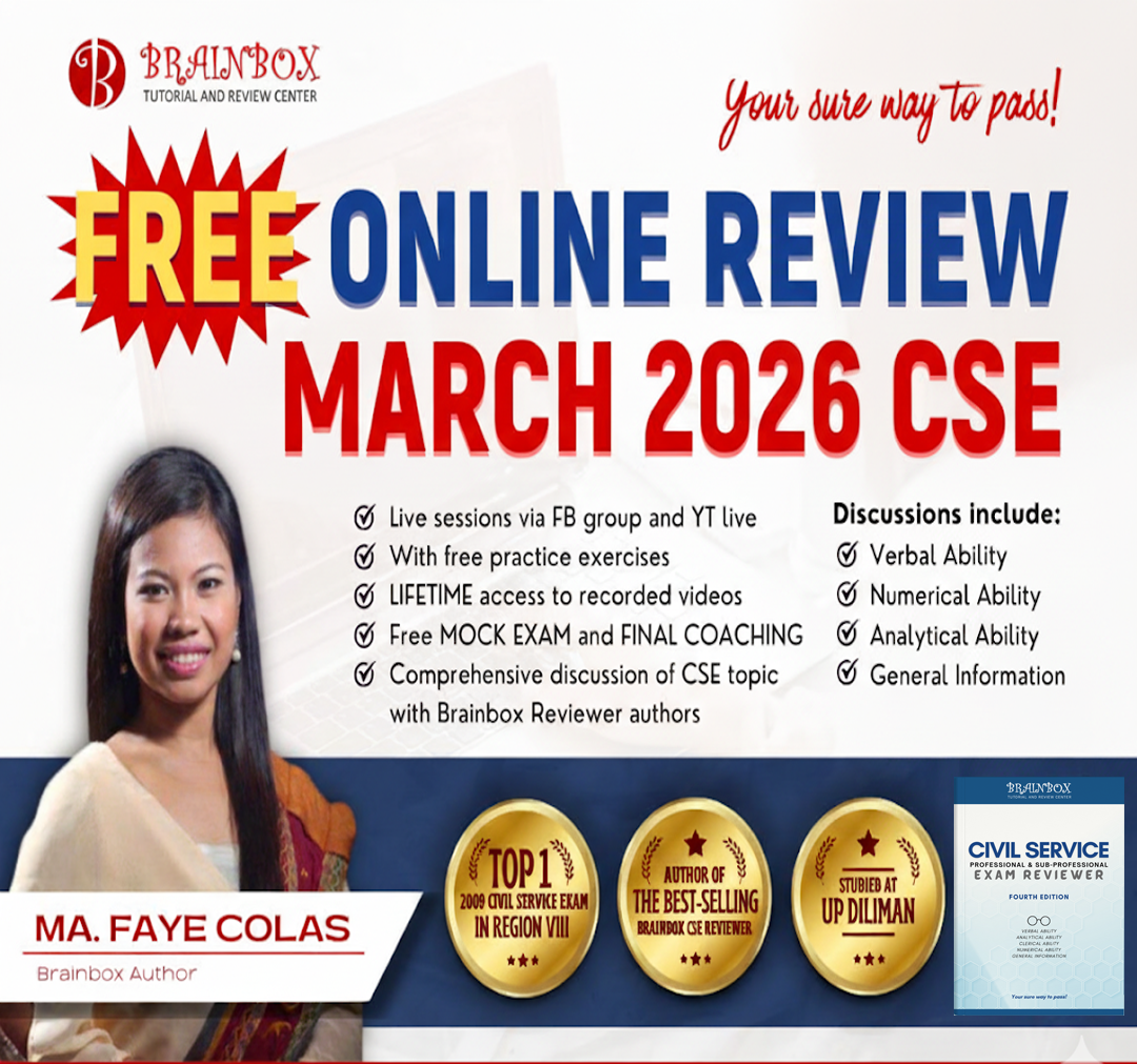 Brainbox Civil Service Reviewer - Updated for 2026 Examination - Bundle ...