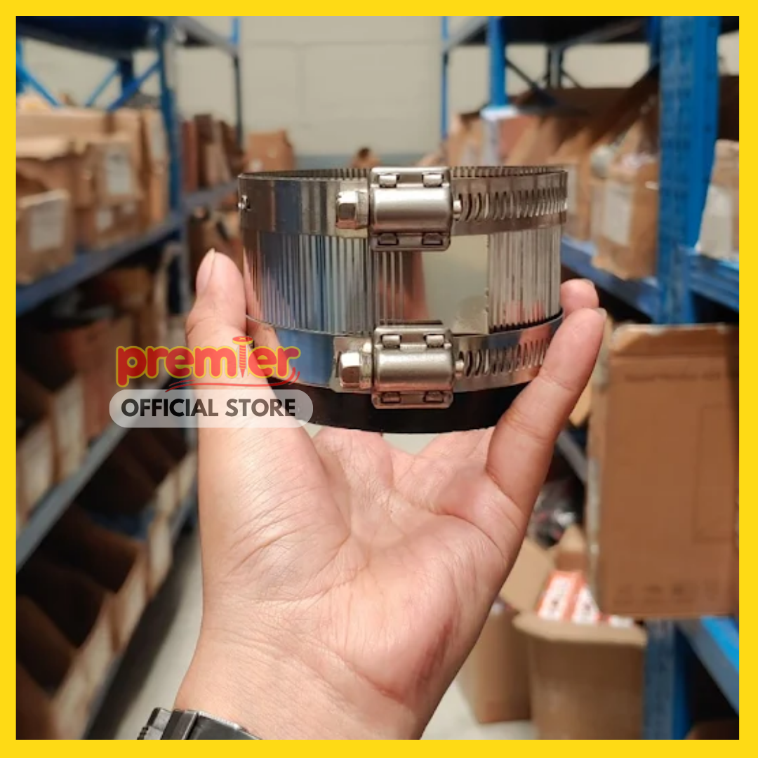 [local shipment] Hubless Coupling Rubber Coupling with Stainless Steel ...