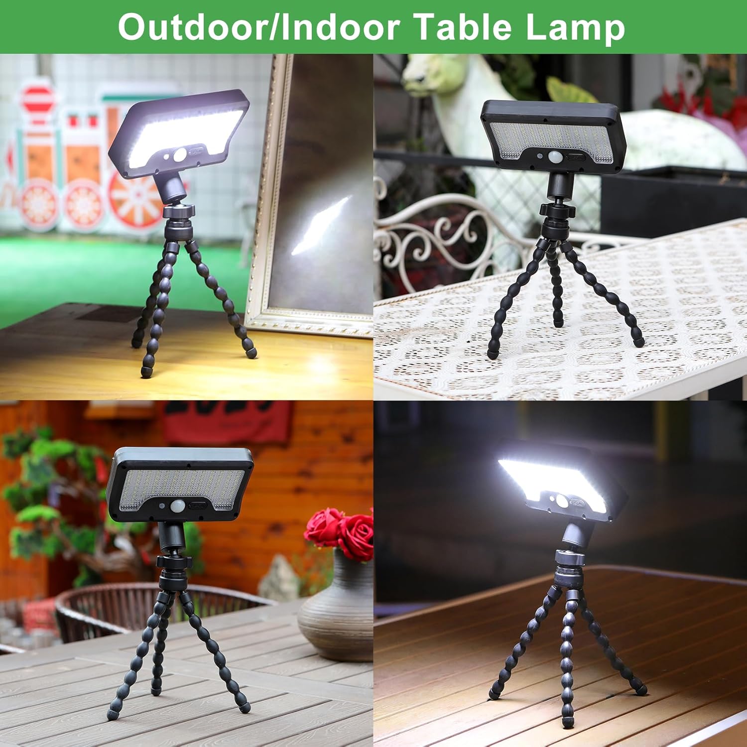 Solar clip light outdoor solar light IP67 waterproof portable solar ...