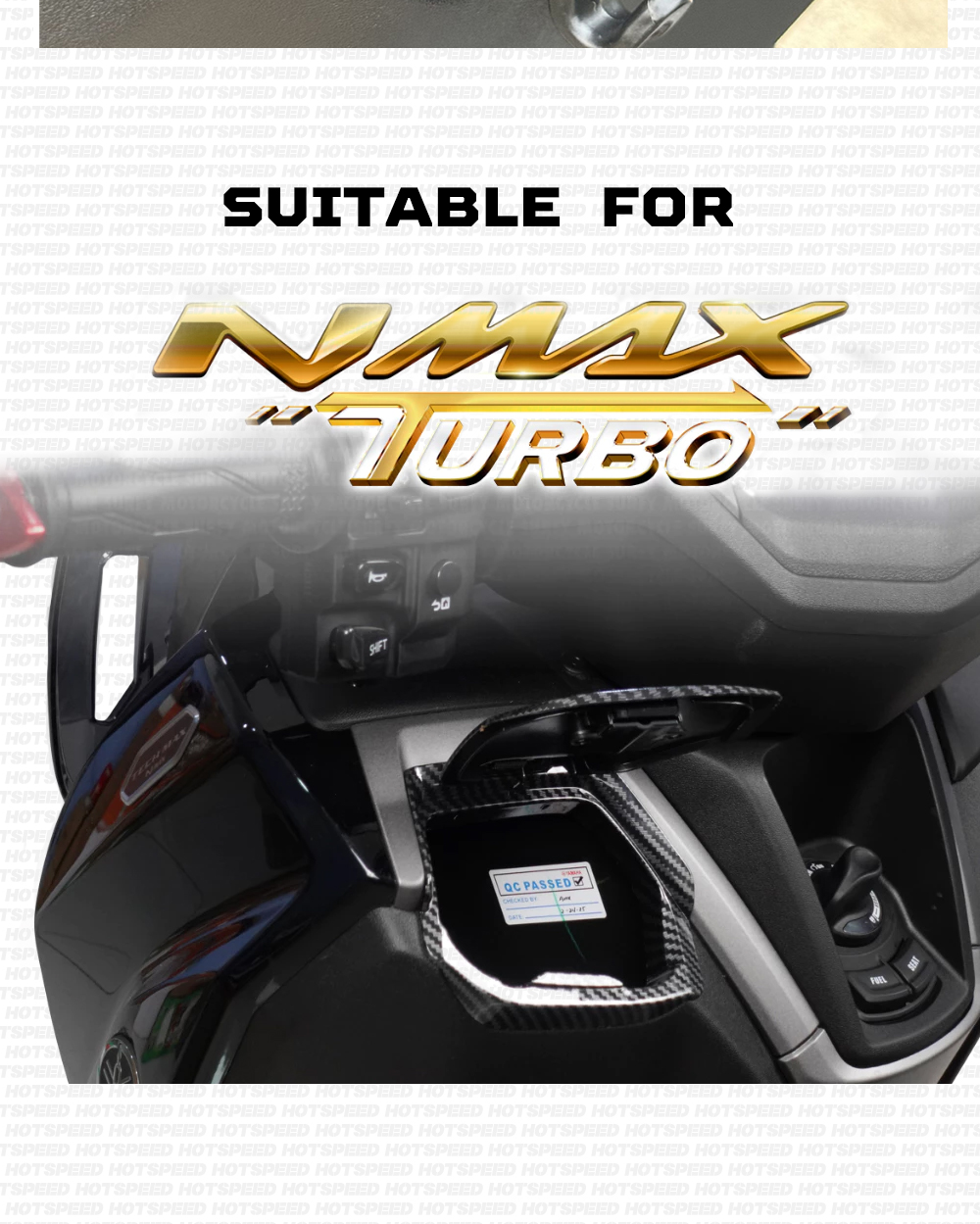 Nmax V3 Compartment Cover Waterproof Storage Cap Pocket Cover ABS For ...