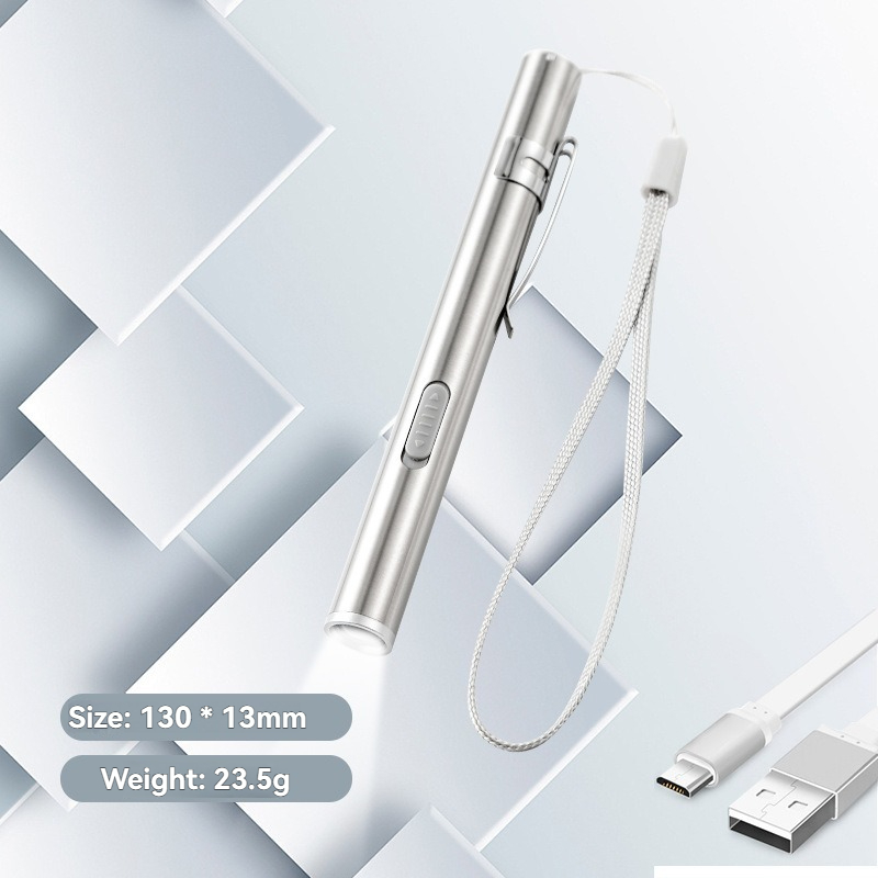 Pen Lights USB Rechargeable LED Flashlights Light for Medical nurse ...