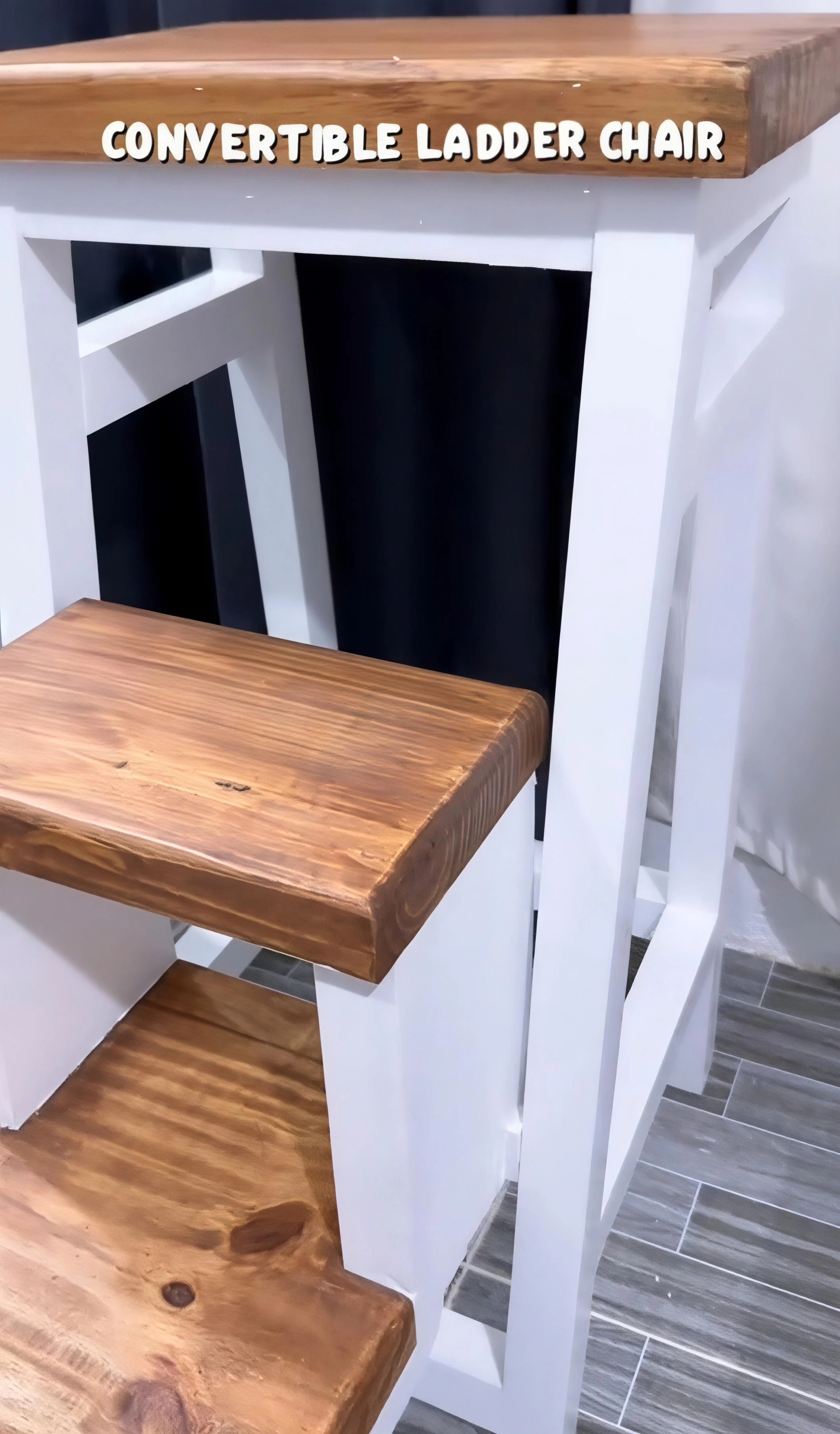 Bar stool convertible to ladder chair multi function ladder bar stool ...