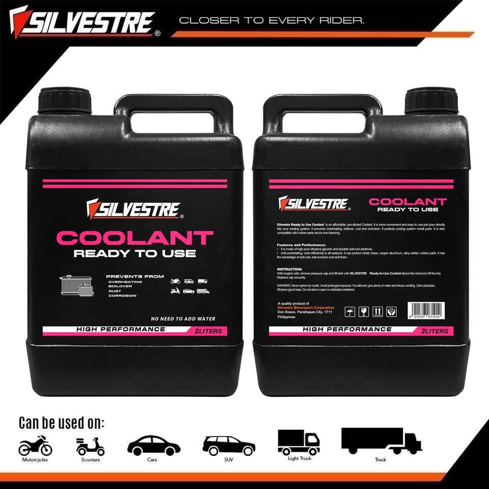 SILVESTRE High Performance Antifreeze / Coolant 2 Liters (Ready to use ...