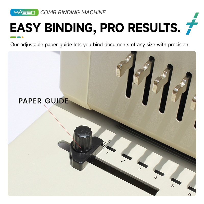 Officom C25A F4 25-Sheet Comb Binder - 24-Hole Punch for Student Theses ...