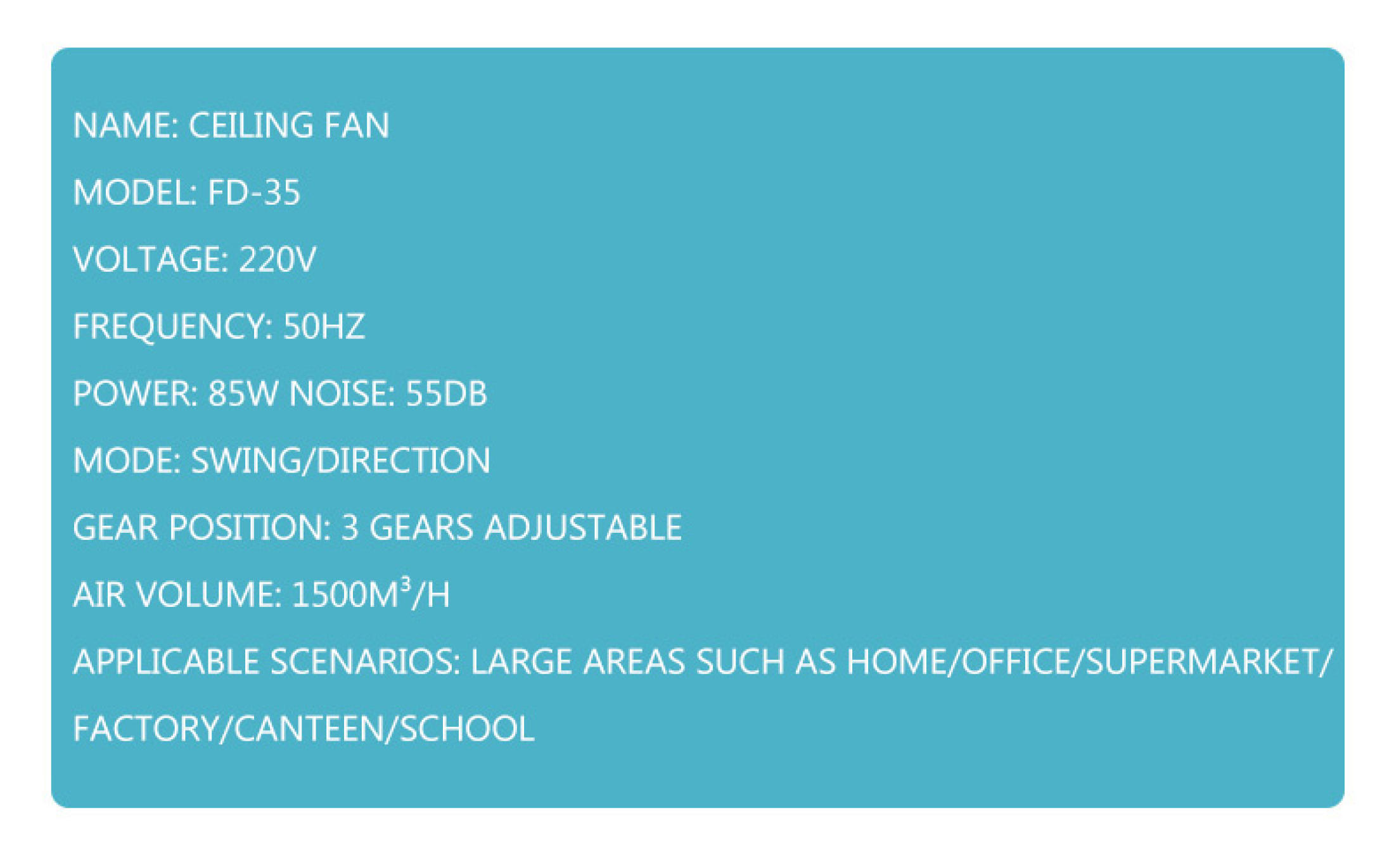 Ceiling Fan, High Wind Fan, Kitchen Fan, Fan, Embedded Fan, Circulation ...