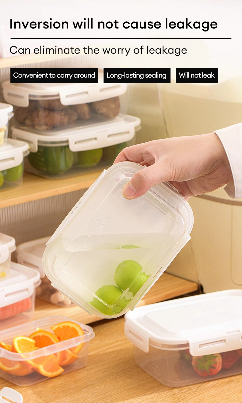 JOTO 6 PCS Food Container Plastic Lunch Box Airtight Food Storage ...