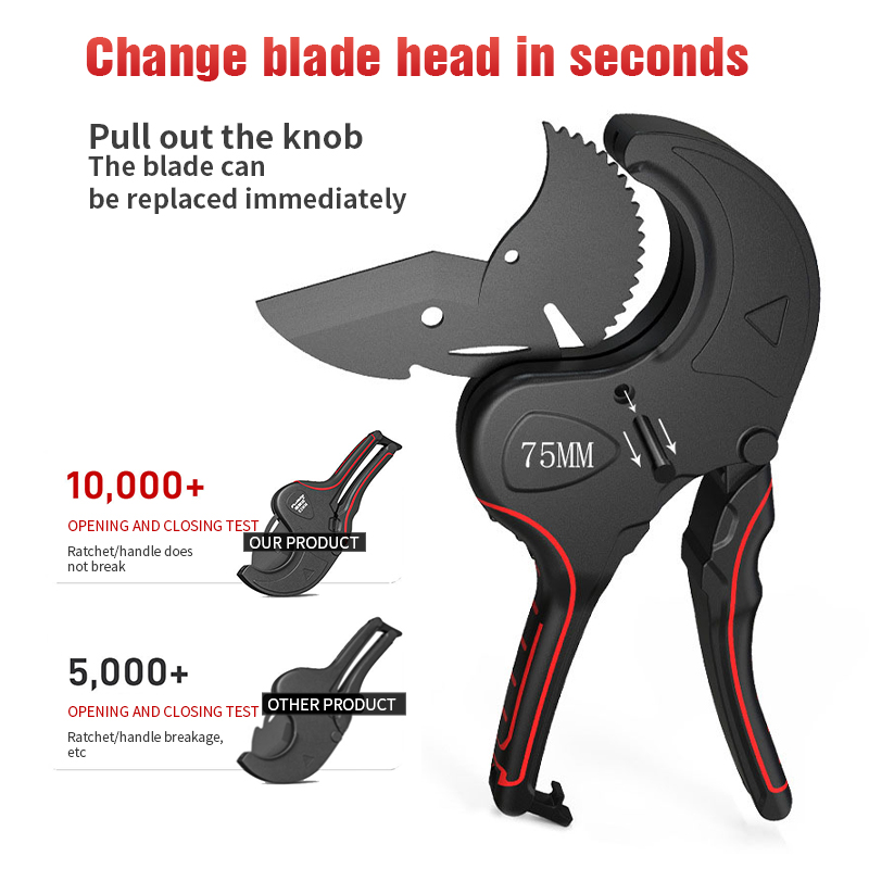 PVC Pipe Cutter Plastic Pipe Cutting Tool for PPR & PE Pipes | Shopee ...