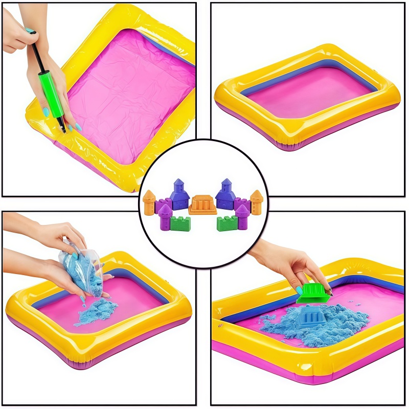 kinetic sand playset 3kg of sand large sand table Kinetic Motion Space ...