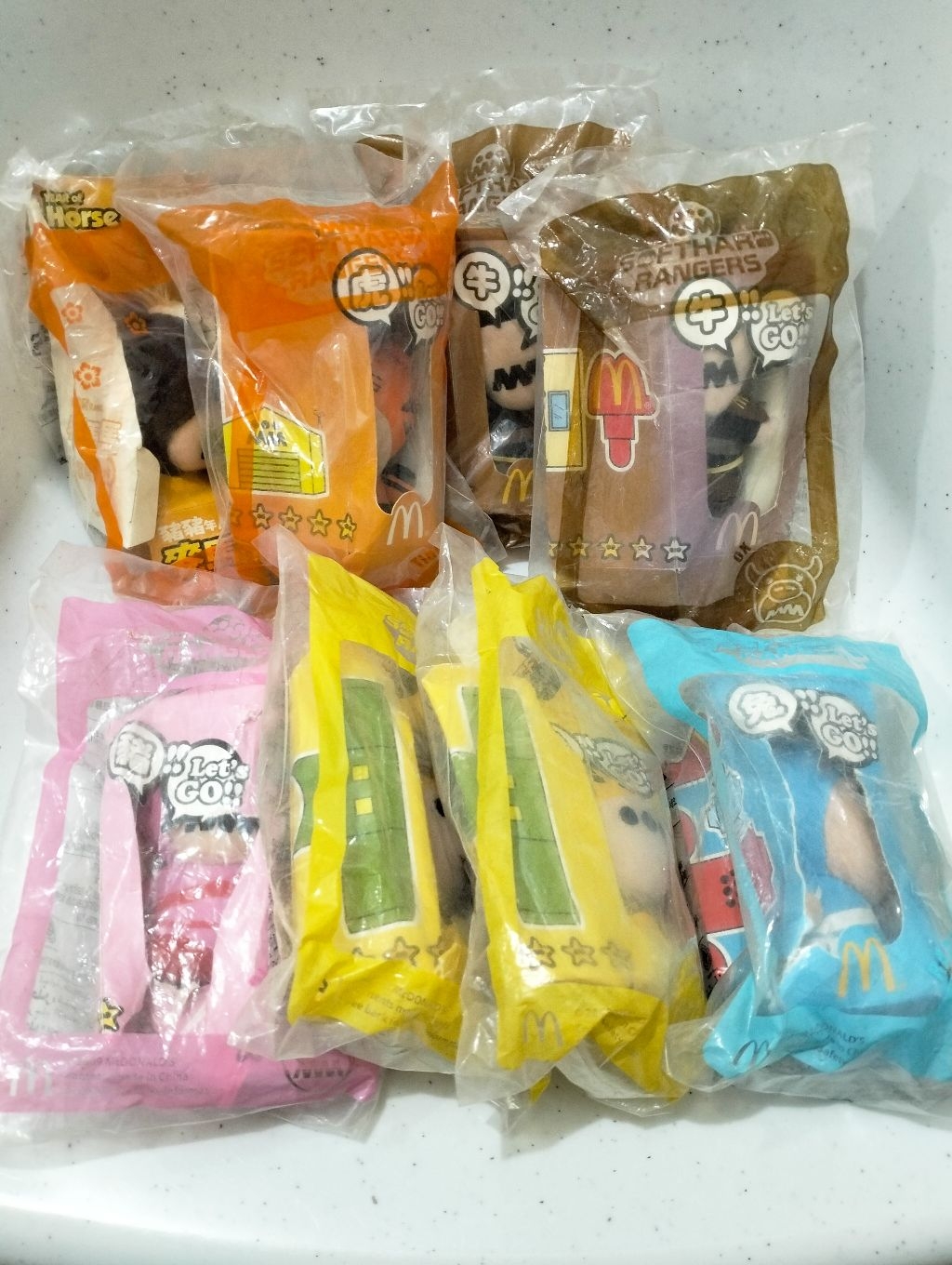 (Sealed) 2009 McDo Zodiac Sign Animals Softhard Rangers Charm Stuffed ...