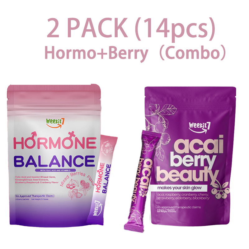 Weekit7 Acai Berry Powder+Hormone Balance Combo,FDA Sleep Supplement ...