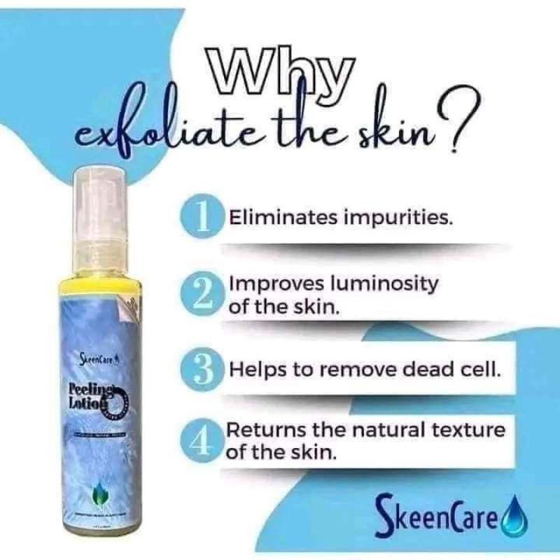 SkeenCare Peeling Lotion 100ml – Exfoliates Dead Skin, Brightens Tone ...