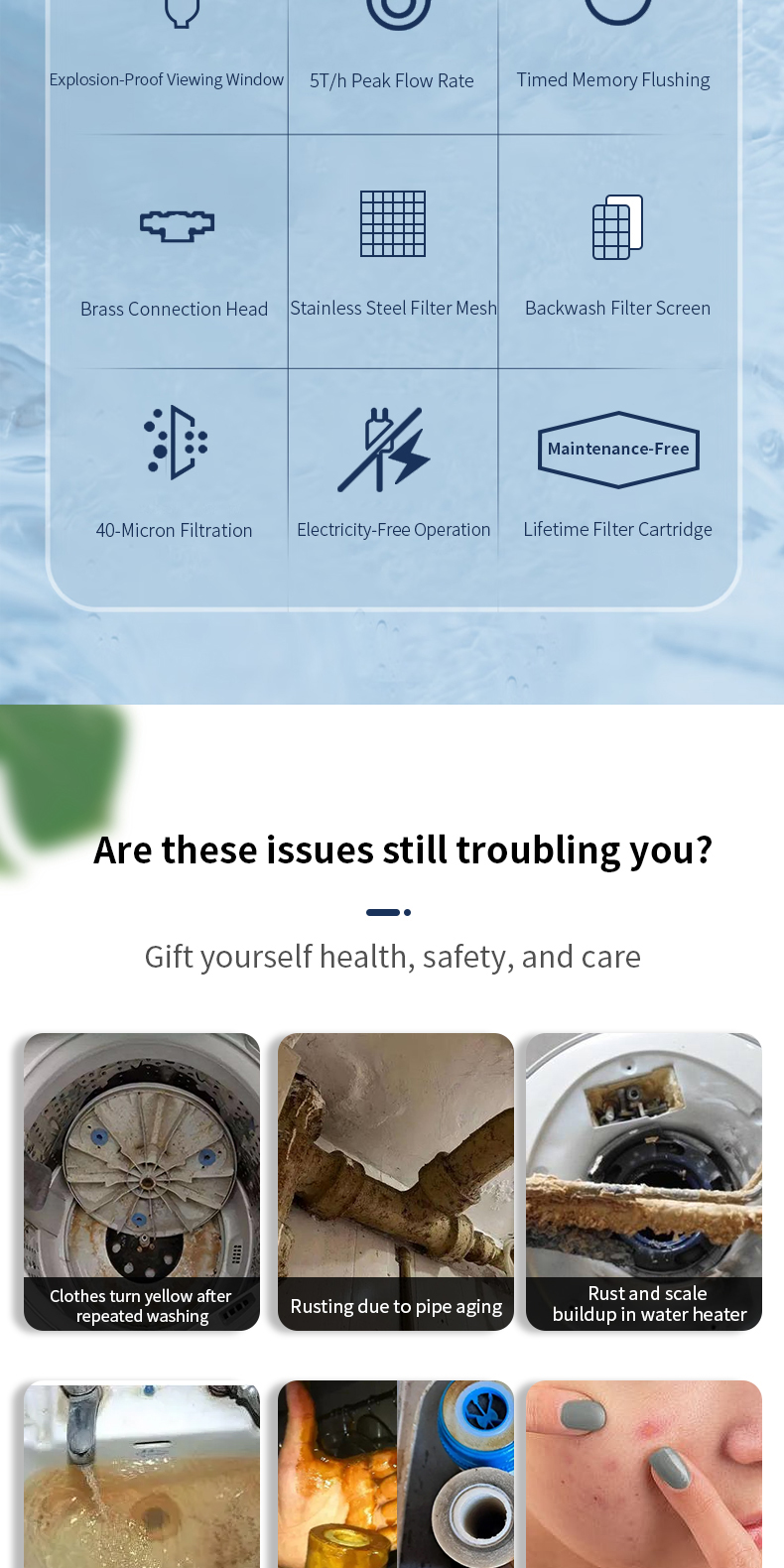 1/2" 3/4" 1" Brass 40 Micron Filtration Spin-down Pre-Sediment Water ...