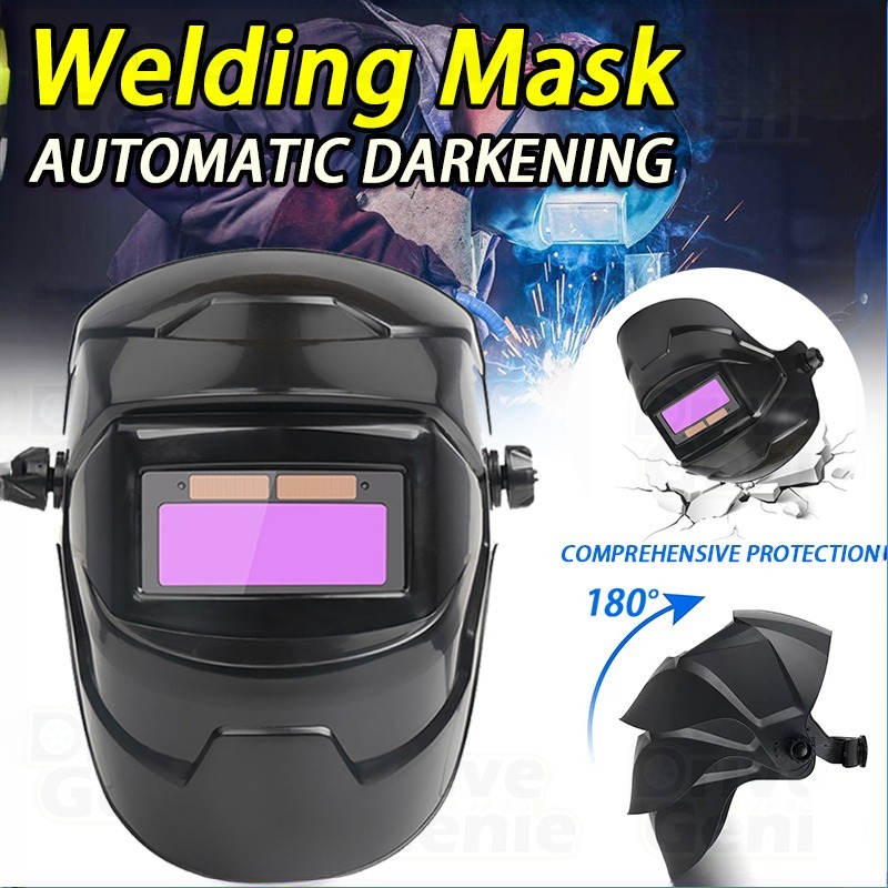 Auto Darkening Welding Helmet – Adjustable Electric Welding Mask with ...