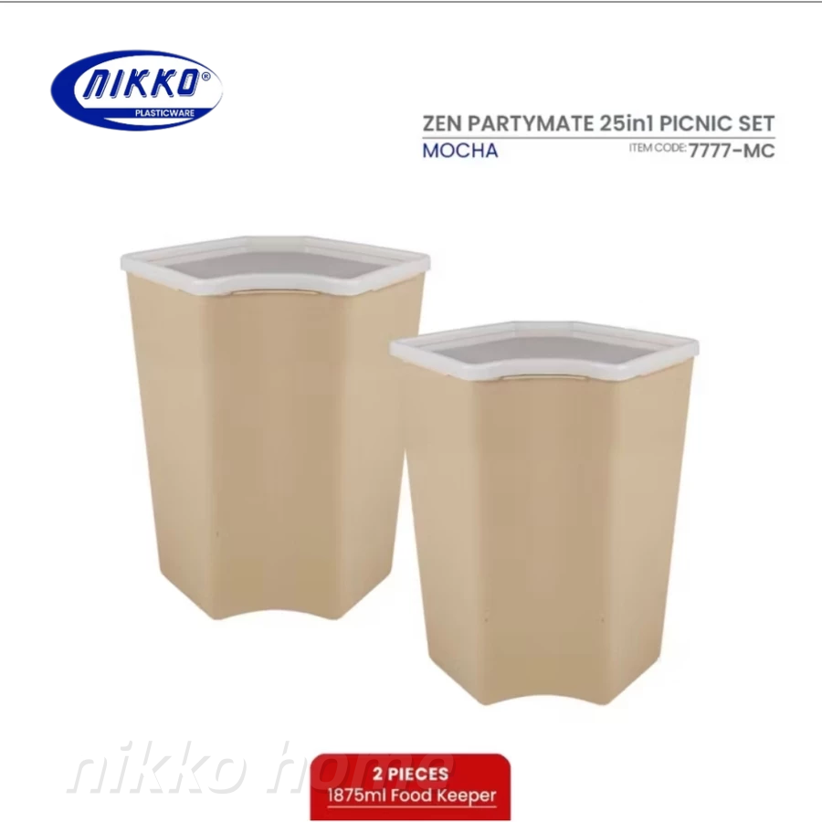 Nikko 25 in 1 Picnic Set with Cutlery/Divider Plate and Sealed Storage ...