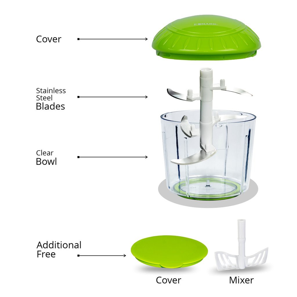 Edmark Livemall Smart Pull N Chop Manual Chopper | Shopee Philippines