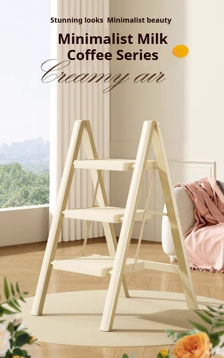 Foldable Ladder Heavy Duty Hagdanan Ladder Aluminum 2/3/4/5 Steps ...