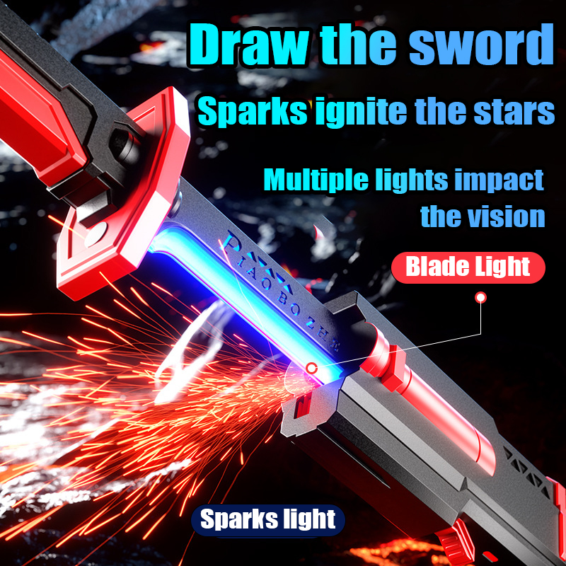 Spark Light Swords Smoke Effects LED Lightsaber Colorful Rechargeable ...