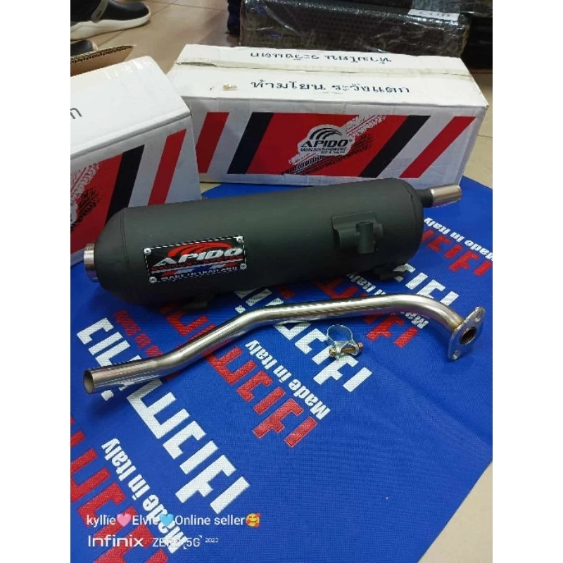 Apido Power Pipe For NMAX V2/AEROX V2/CLICK V2 XRM125/110 Raider150 ...