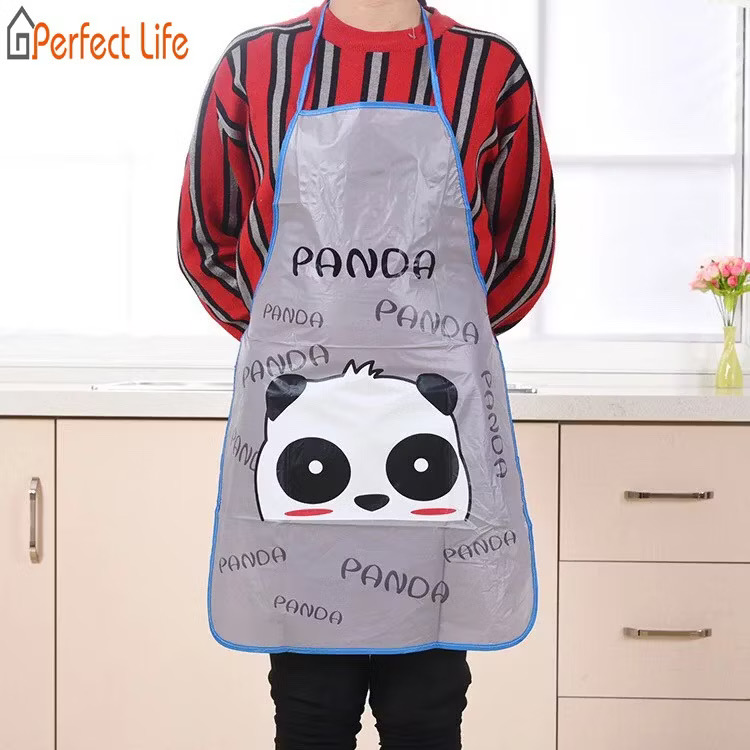 cartoon cute apron kitchen waterproof oil-proof and easy-to-clean apron ...