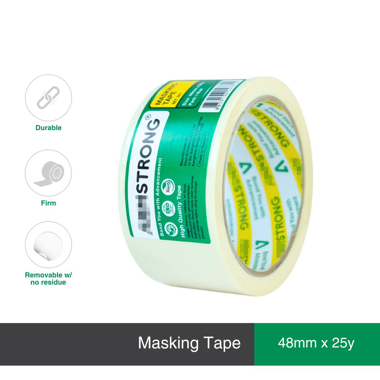 STRONG MASKING TAPE 48MM X 25Y | Shopee Philippines