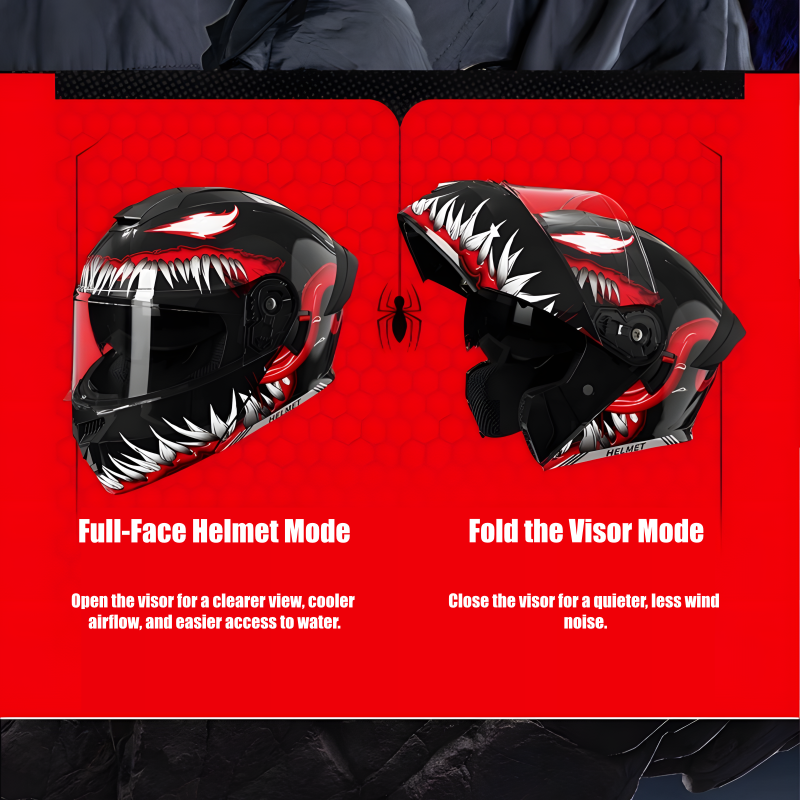 COD!AXK 2IN1Modular helmet Motorcycle Modular open face helmet Full ...