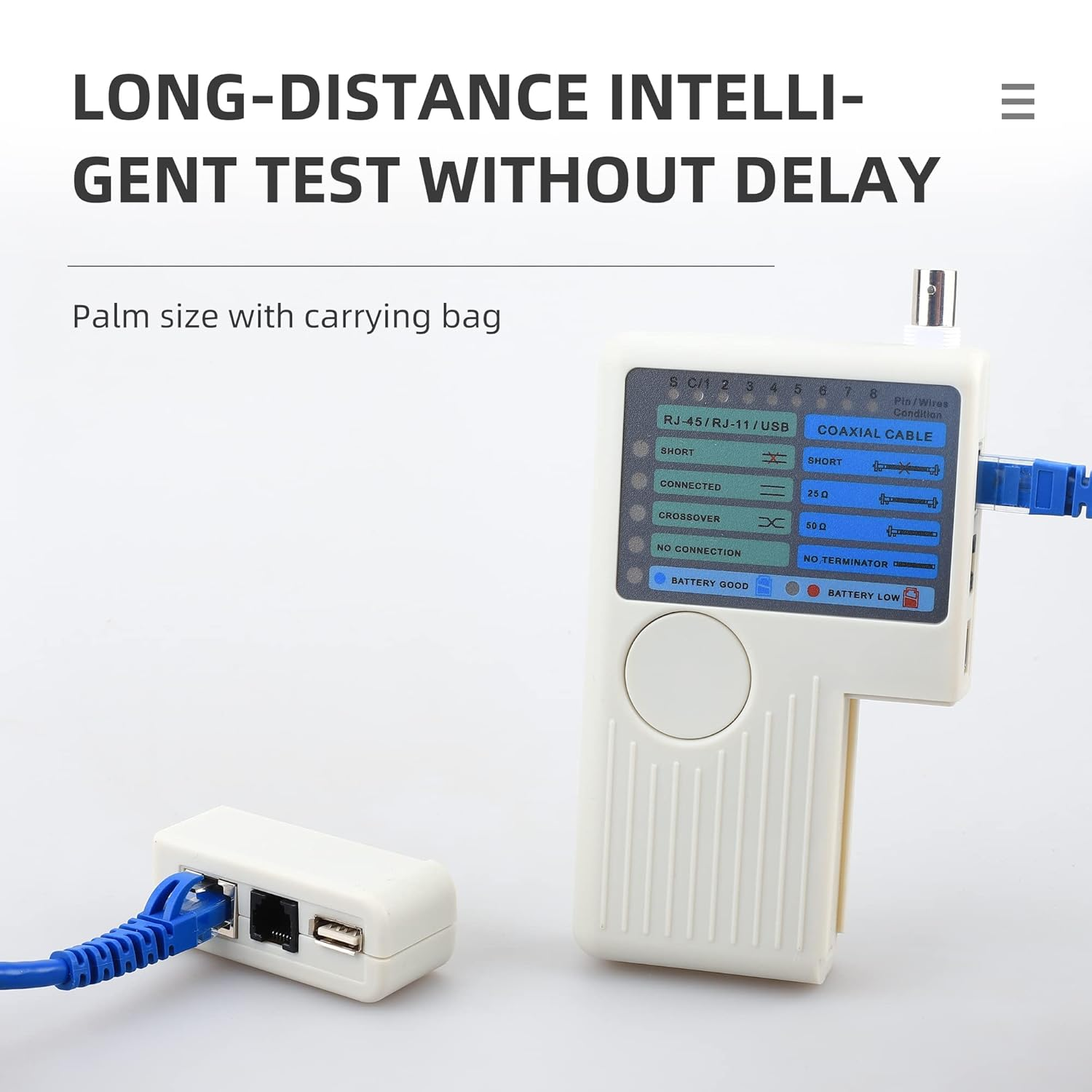 ALLAN 4 in 1 Network Cable Tester USB/BNC/RJ45/RJ11 LAN Cable Cat5 Cat6 ...
