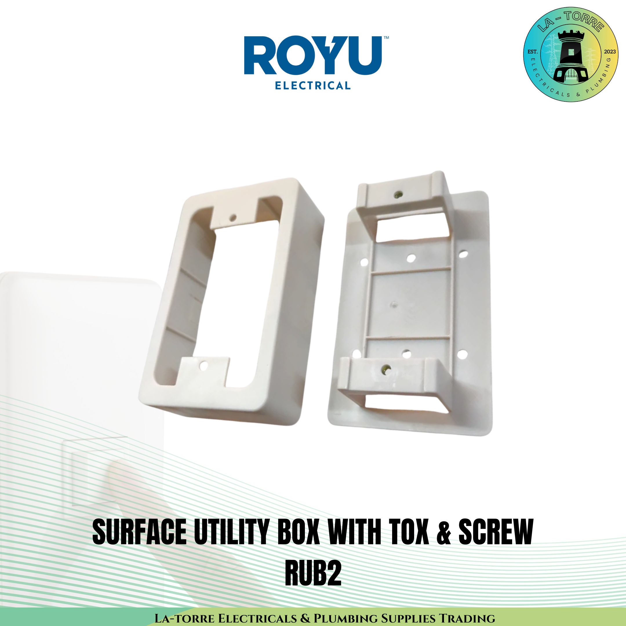 Royu Surface Utility Box With Tox and Screw | Shopee Philippines