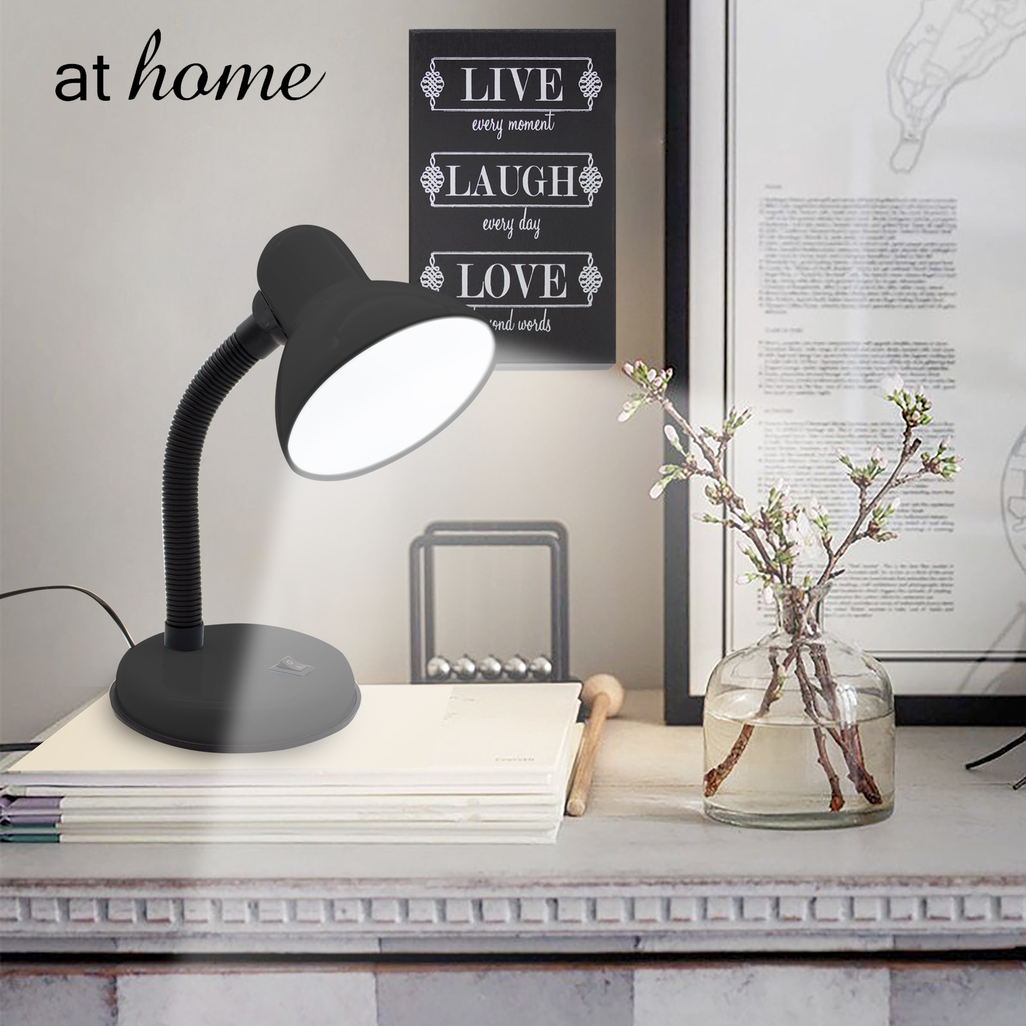 AT HOME Lamp Essential Yssa Bulb Desk Lamp Modern Ergonomic Flexible ...