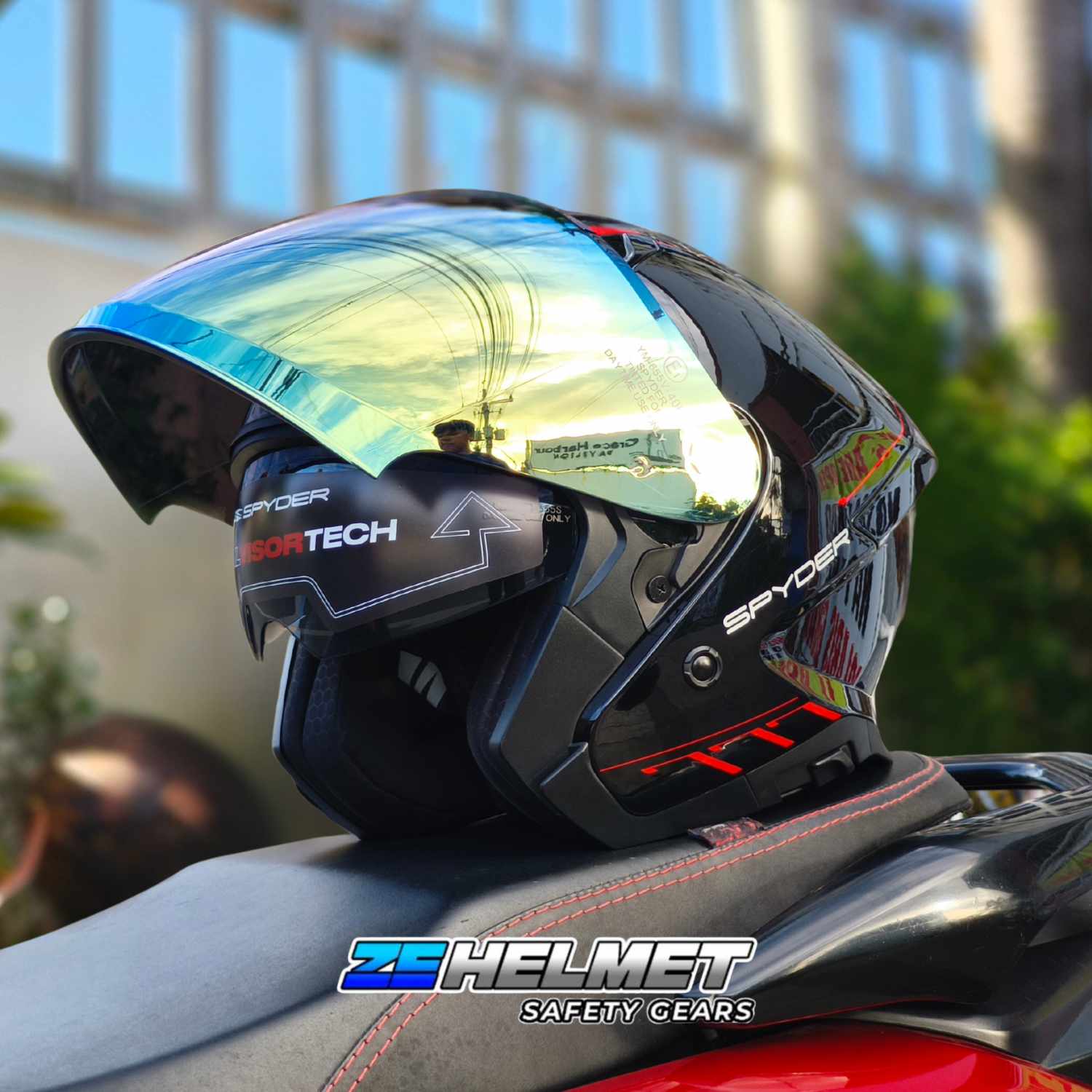 SPYDER ION PLAIN HALF FACE HELMET | Shopee Philippines