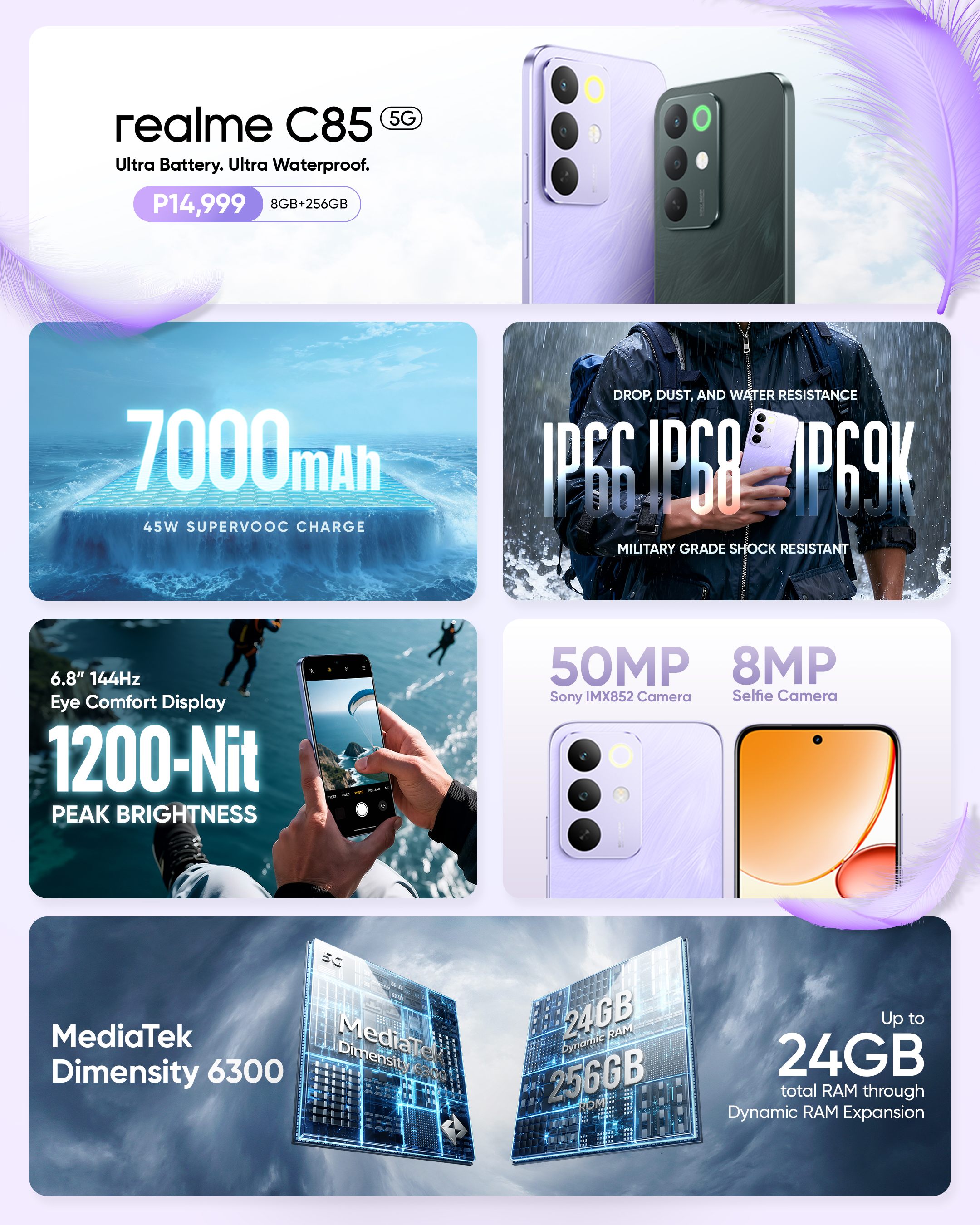 [AFFILIATE LIVE] realme C85 5G (8GB RAM +256GB ROM) 7000mAh Massive ...