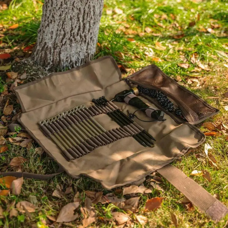 Wellhike Tent Stake Bag Heavy Duty Bag Peg Bag Carrying Bag Hammer ...