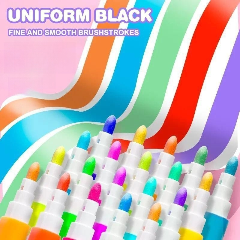 ENMY 120 Colors Acrylic Markers Set Large Capacity Square Box Markers ...