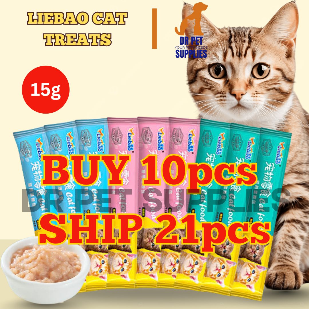 Buy 10pcs Ship 21pcs 15g Liebao Cat Cats Snack Paste Pet All Stages ...