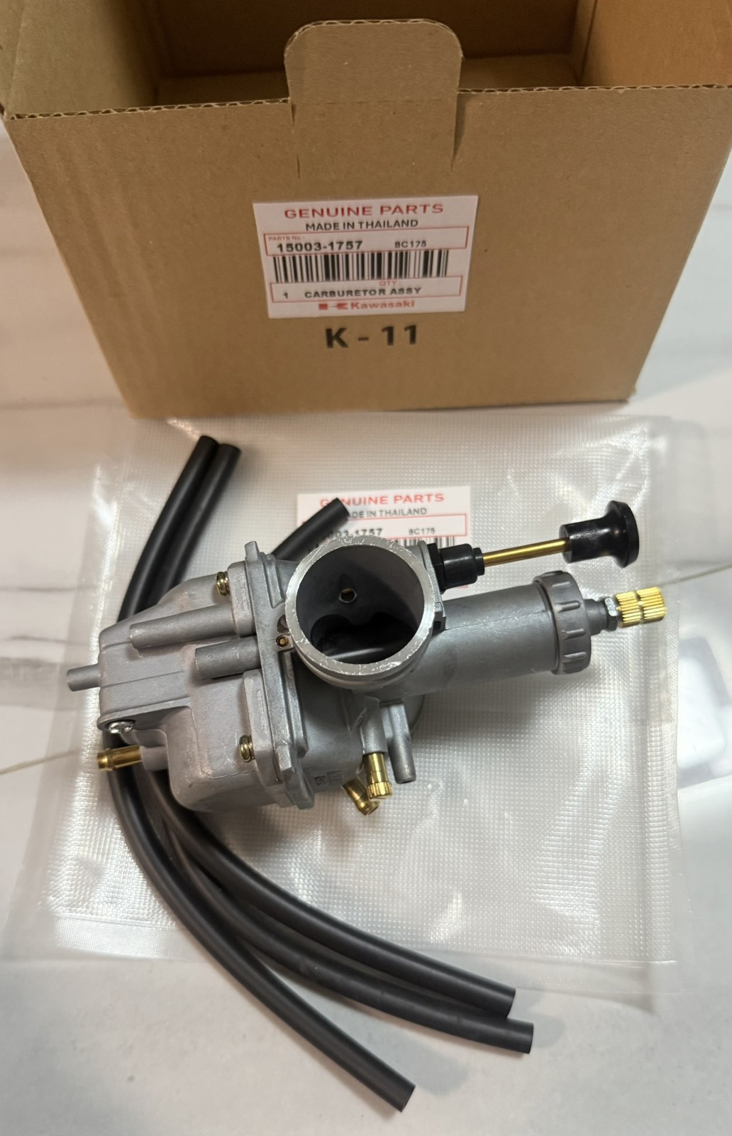 KAWASAKI BARAKO 175 CARBURETOR GENUINE PARTS 15003-1757 LJME PARTS ...