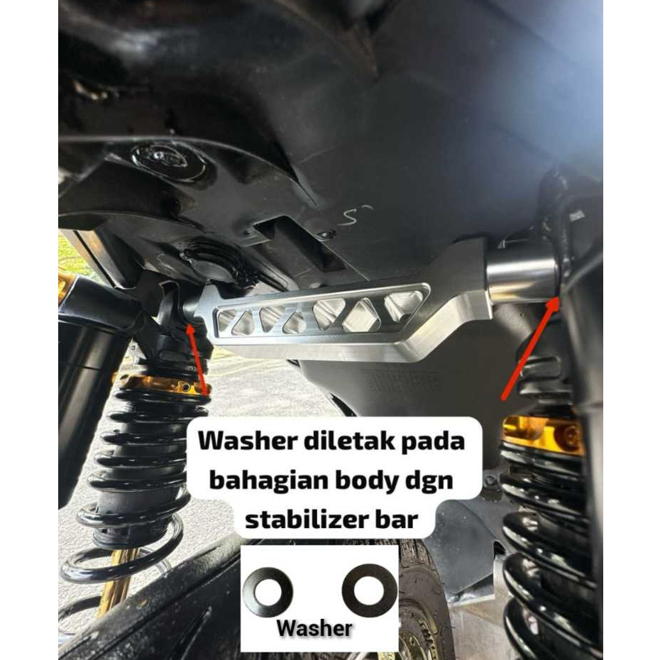 2 TONE CNC ABSORBER STABILIZER BAR NVX155 V1 V2/Aerox【COD】 | Shopee ...