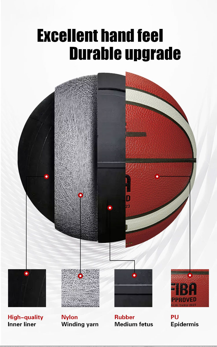 FIBA Size 7 BG Series High Quality BG4500 Basketball Indoor Outdoor ...