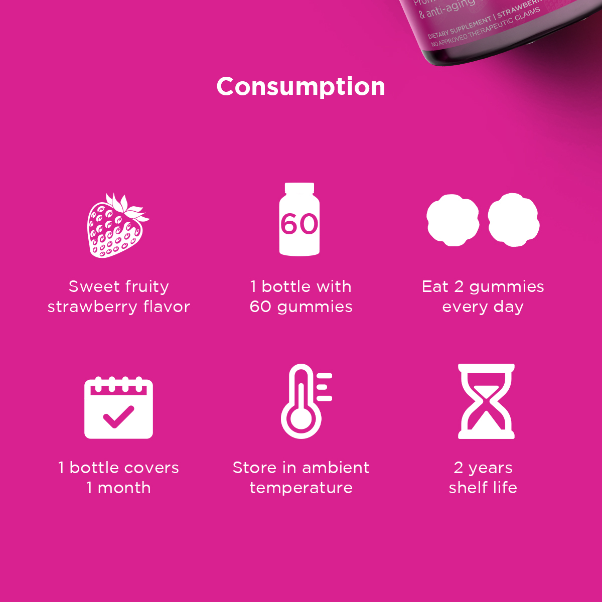 GOODIES NUTRITION Collagen Gummies [ Glow Goodies ] 1 bottle (60 ...