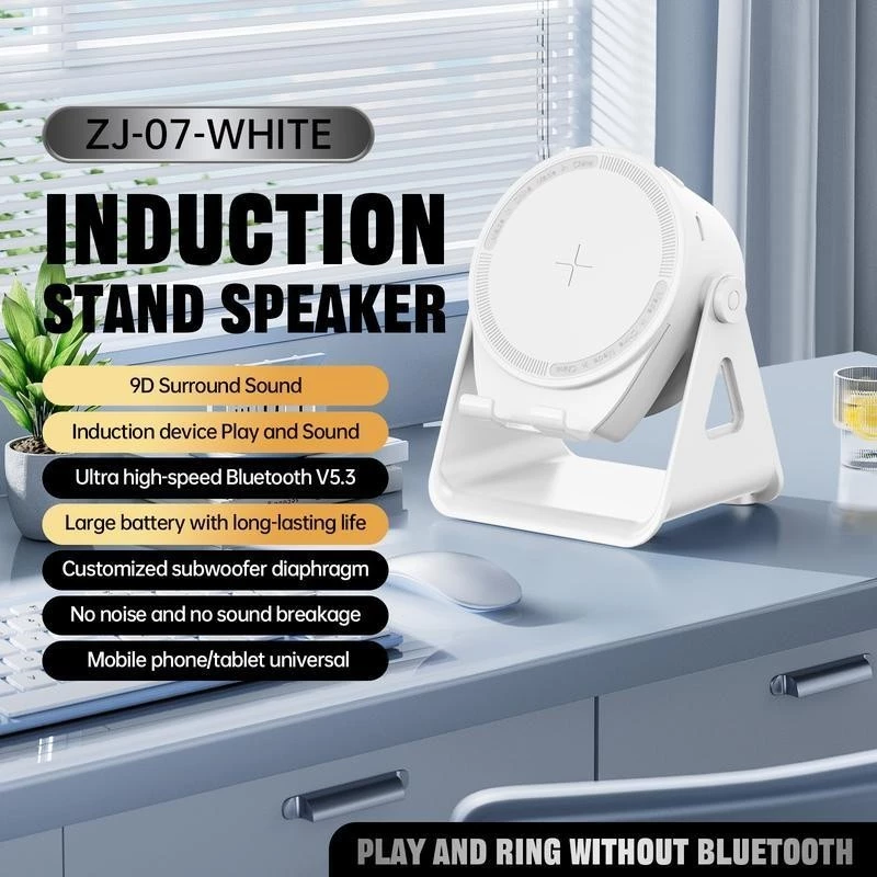 HINAR ZJ08 Speaker at Phone Holder 360° Pwedeng I-ikot RGB Light May ...