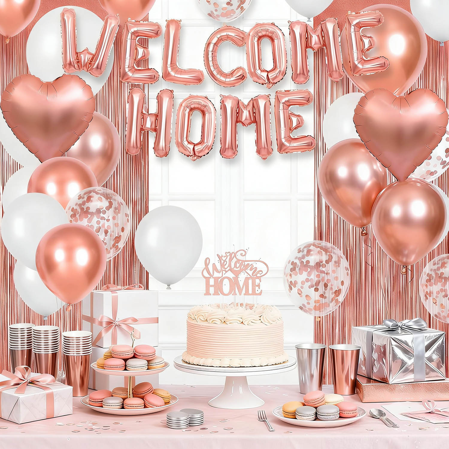 Welcome Home Decoration Balloons Banner Set Party Needs Wall Decor ...