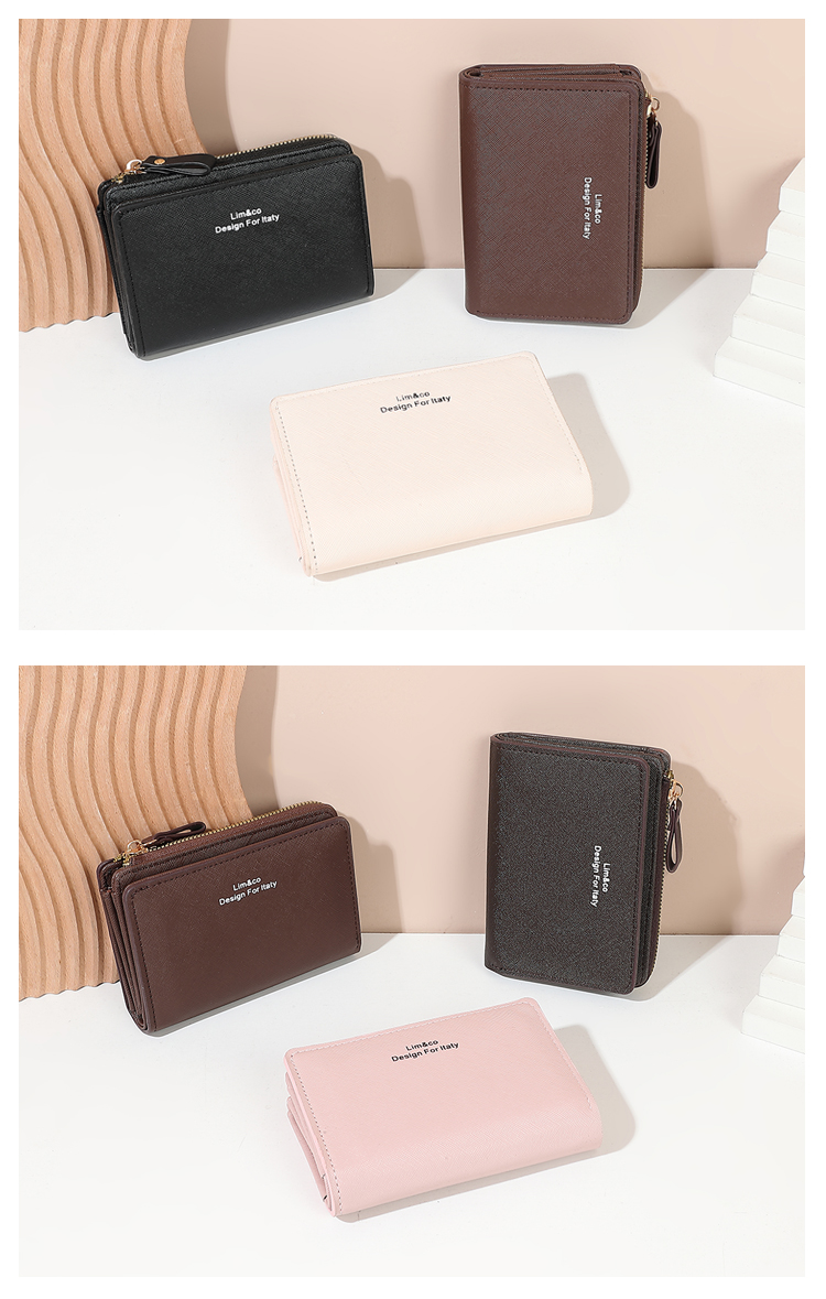 Mumu 1170 Daily Essential Bi-Fold Snap Button Closure Wallet with ...